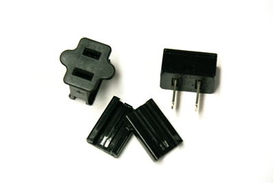 Vintage Male/Female Plugs-SPT2 Black; Set/12